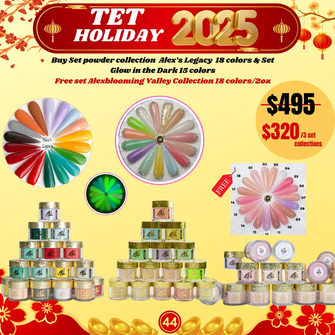 Buy Set powder collection Alex’s Legacy 18 colors & Set Glow in the Da ...