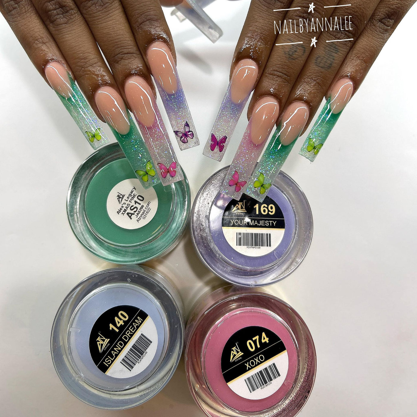 WHOLE LINE 200 COLORS TRIO 4 IN 1 MATCHING - ACRYLIC, DIPPING, OMBRE ...